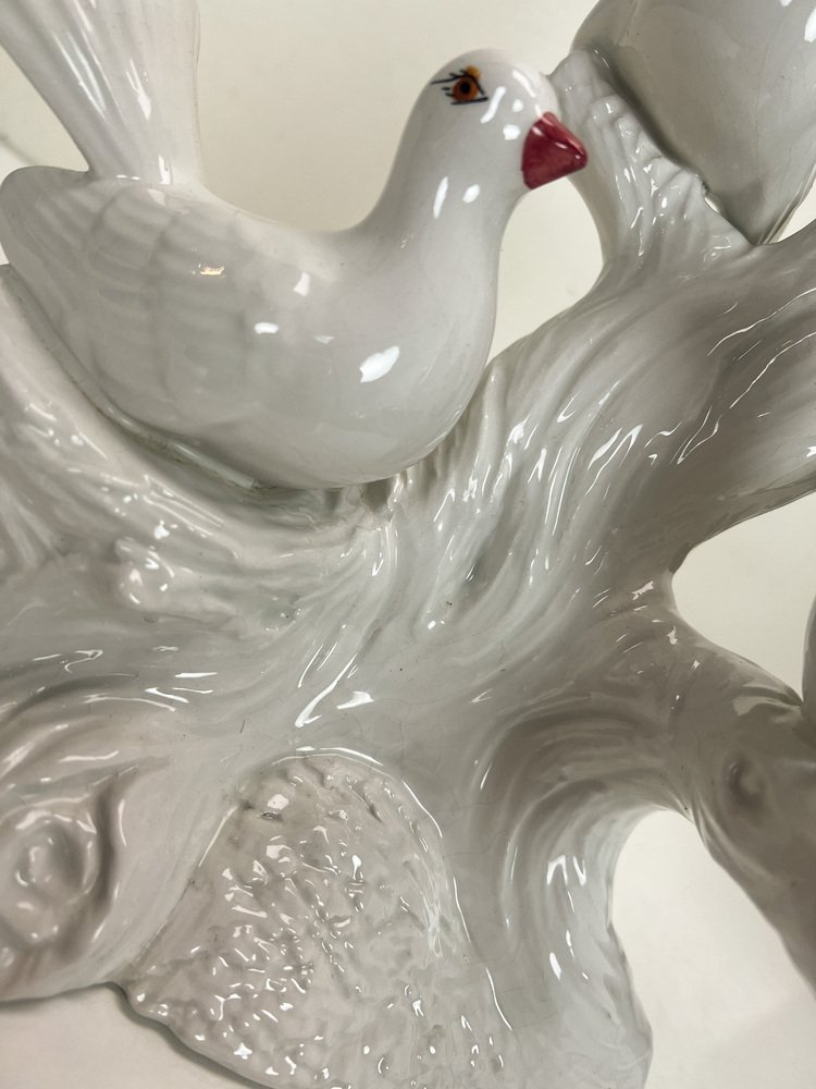 Vintage Italian Ceramic Bird Table Lamp with Doves, 1960s for sale at ...