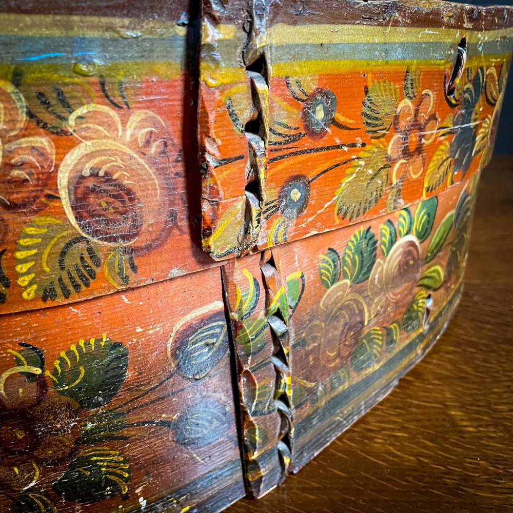 Antique Hand-Painted Chips Box, 1800s for sale at Pamono