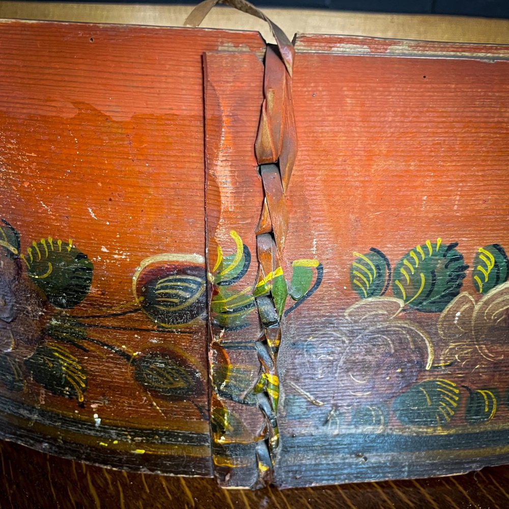 Antique Hand-Painted Chips Box, 1800s for sale at Pamono