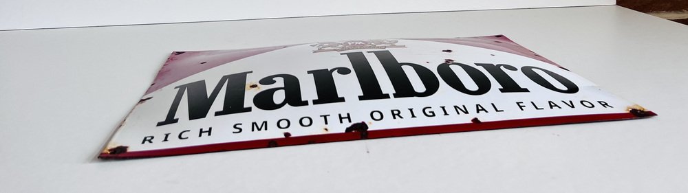 Vintage Marlboro Metal Sign, 1950s for sale at Pamono