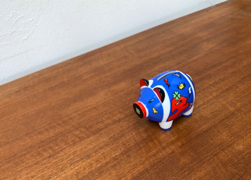 Small Postmodern Piggy Penny Bank by Ambrogio Pozzi & Sieger Design for ...