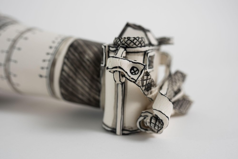 Katharine Morling, Camera Sculpture with Long Lens, 2022, Porcelain for ...