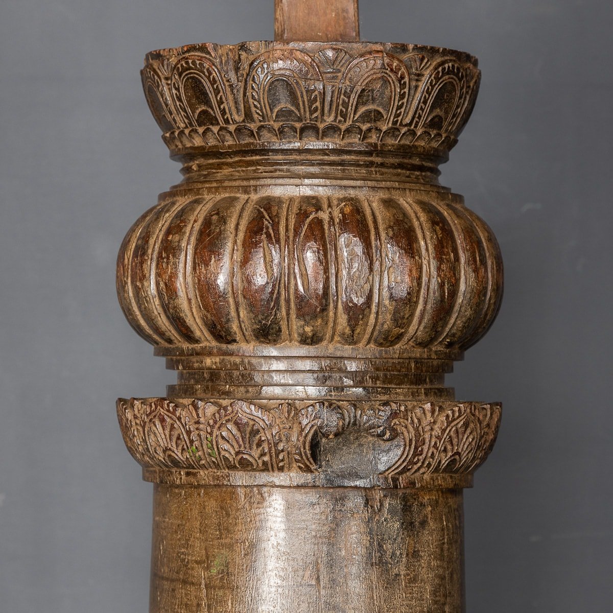 19th Century Indian Handcarved Architectural Columns, 1860s, Set of 2 ...