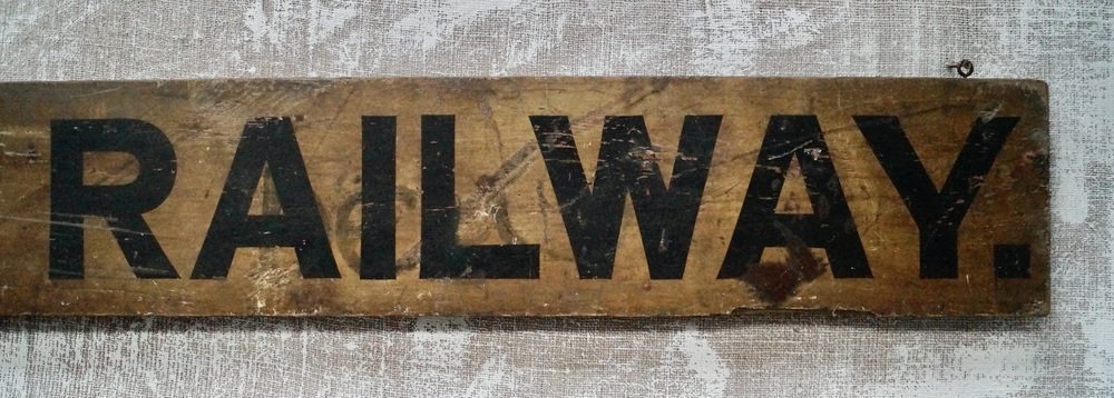 Large Victorian Great Northern Railway Platform Sign, 1890s for sale at ...