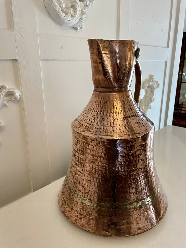 Antique George III Quality Copper Water Jug, 1800s for sale at Pamono