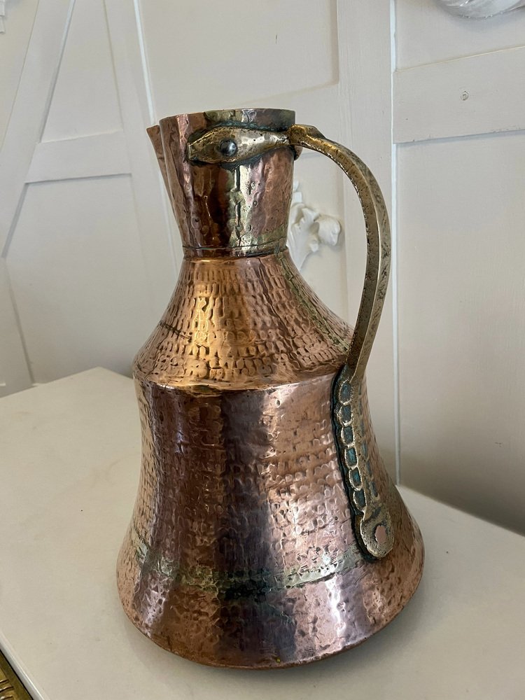 Antique George III Quality Copper Water Jug, 1800s for sale at Pamono