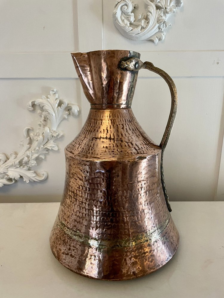 Antique George III Quality Copper Water Jug, 1800s for sale at Pamono