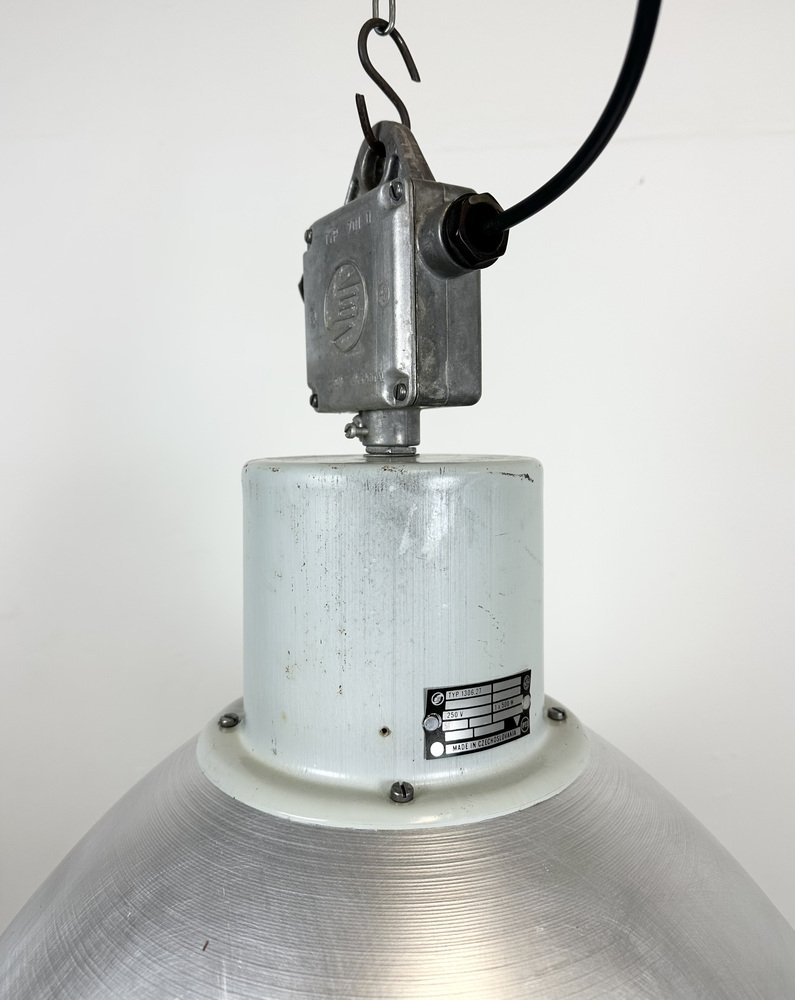 Large Industrial Aluminium Pendant Light from Elektrosvit, 1960s for ...