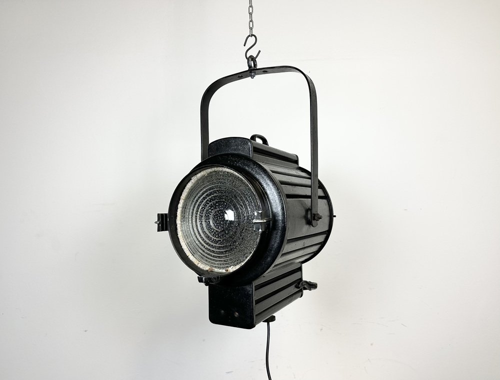 Vintage Black Theatre Spotlight Ceiling Light, 1960s for sale at Pamono