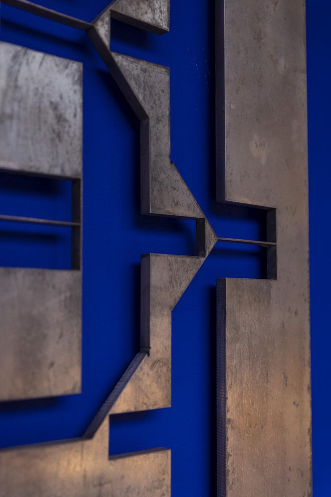 Panels in Cast Aluminum, 1970s, Set of 2 for sale at Pamono