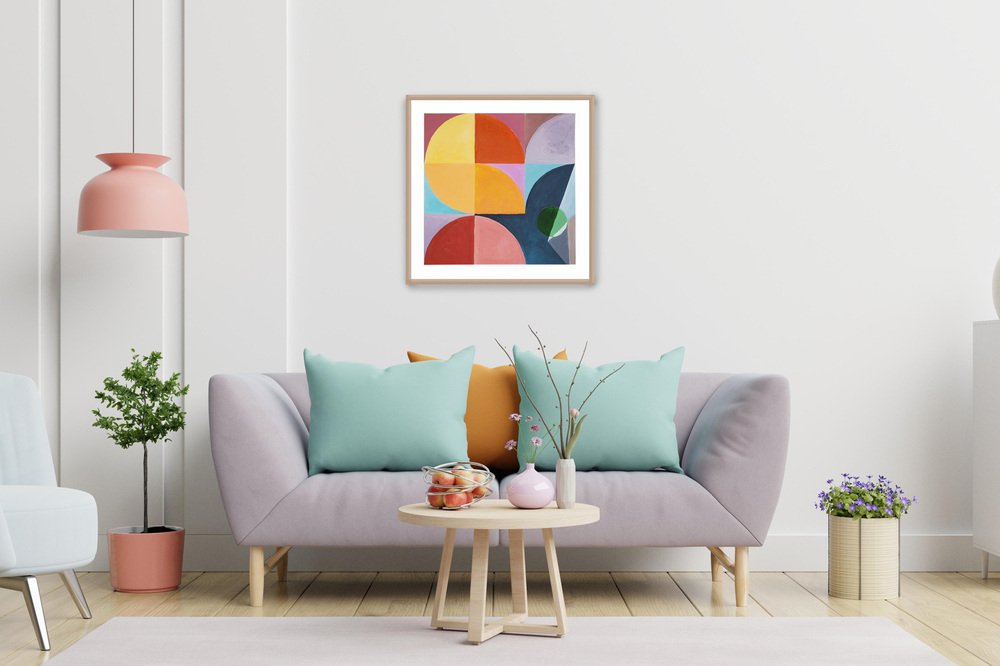 Natalia Roman, Caramel Summer Evening, 2023, Acryl auf Aquarellpapier bei Pamono kaufen