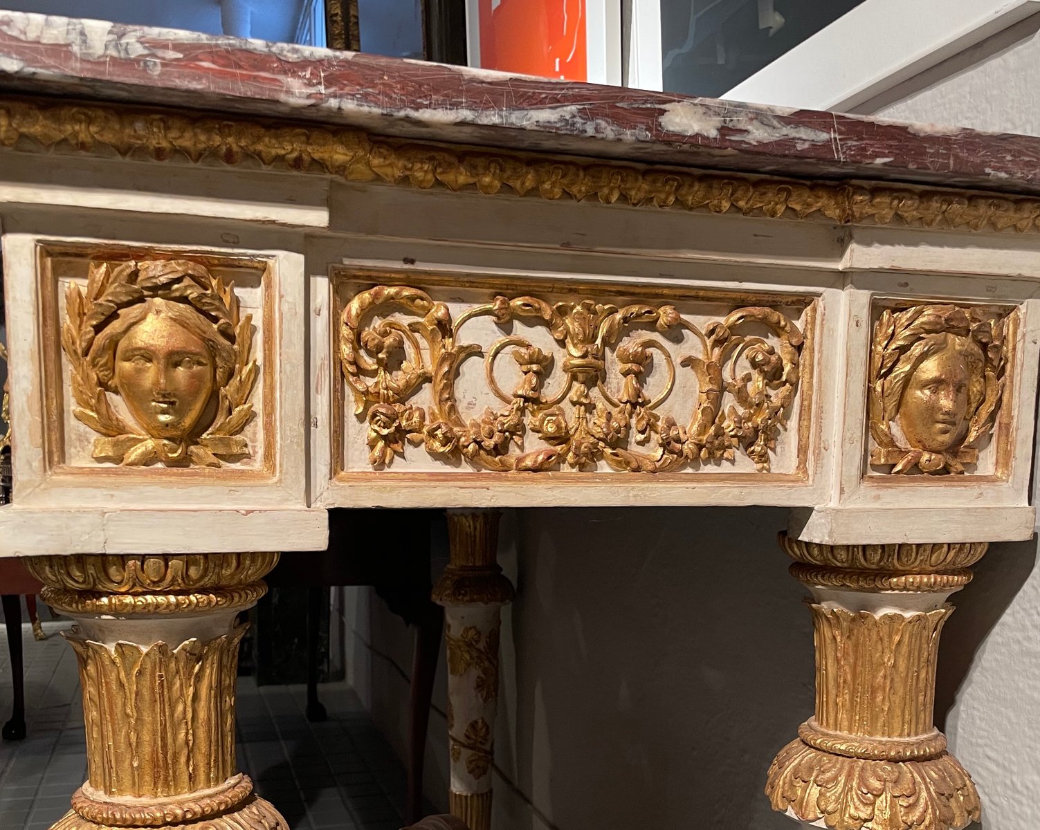 Neapolitan Console Tables, 1810s, Set of 2 for sale at Pamono