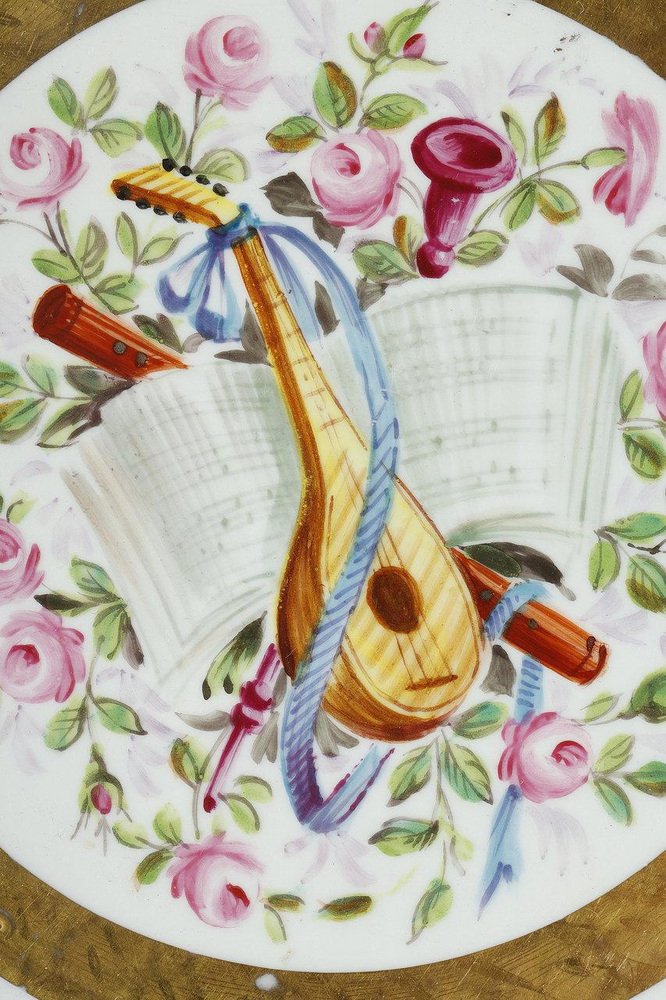 19th Century Porcelain Pedestal Table Allegory of Music, 1860s for sale ...