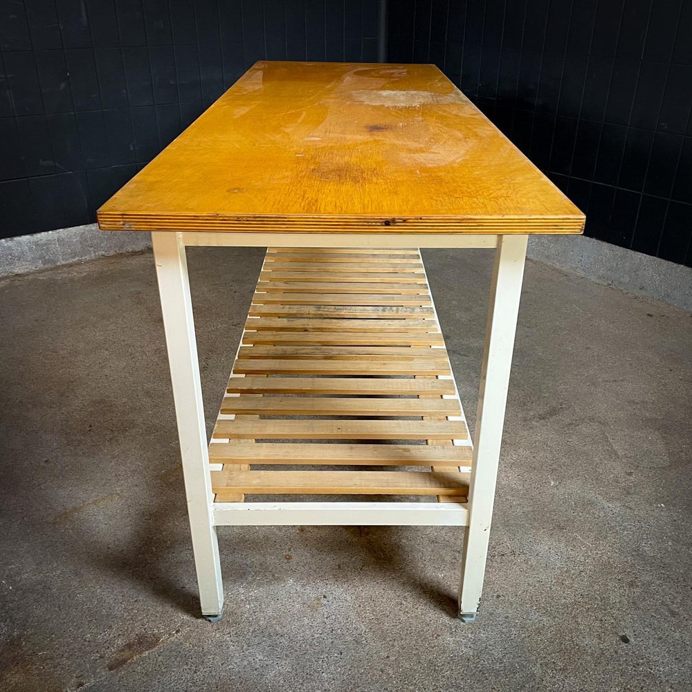 Vintage Industrial Bakery Table for sale at Pamono