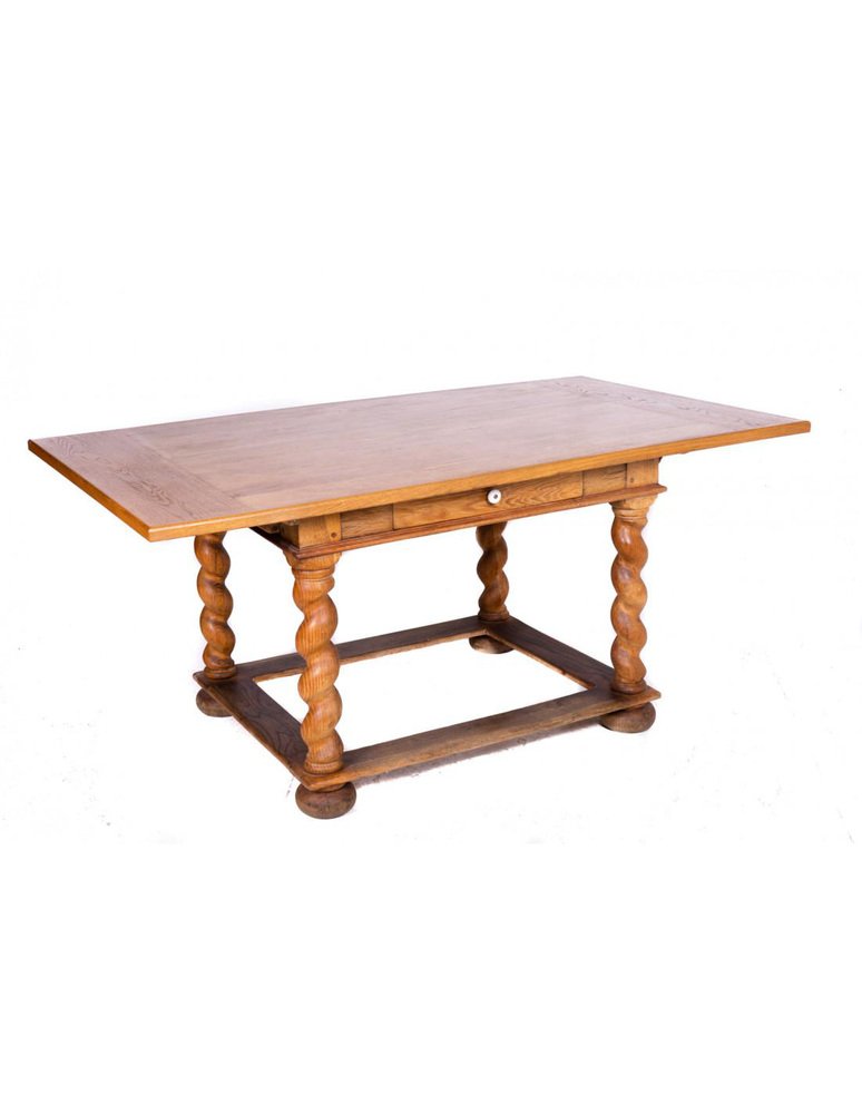 German Table in Solid Wood for sale at Pamono