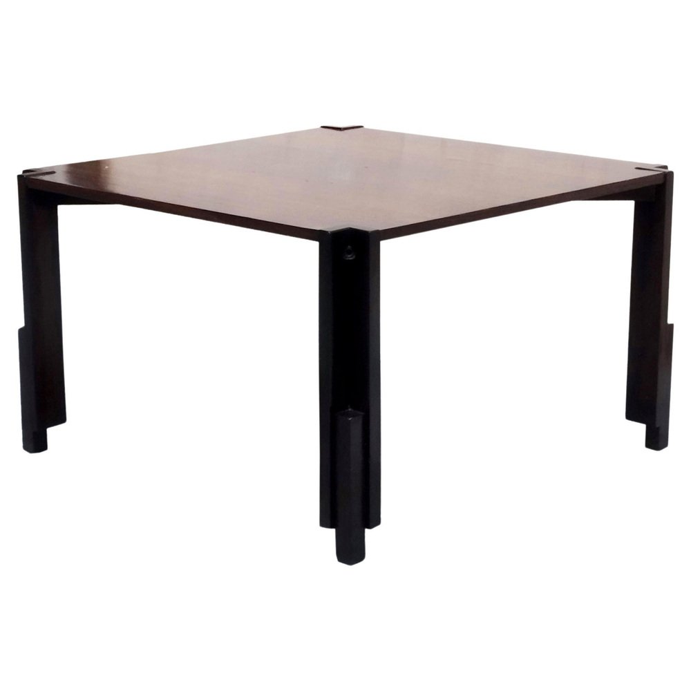 Small Square Wooden Coffee Table, Italy, 1960s for sale at Pamono Small Square Wooden Coffee Table, Italy, 1960s for sale at Pamono