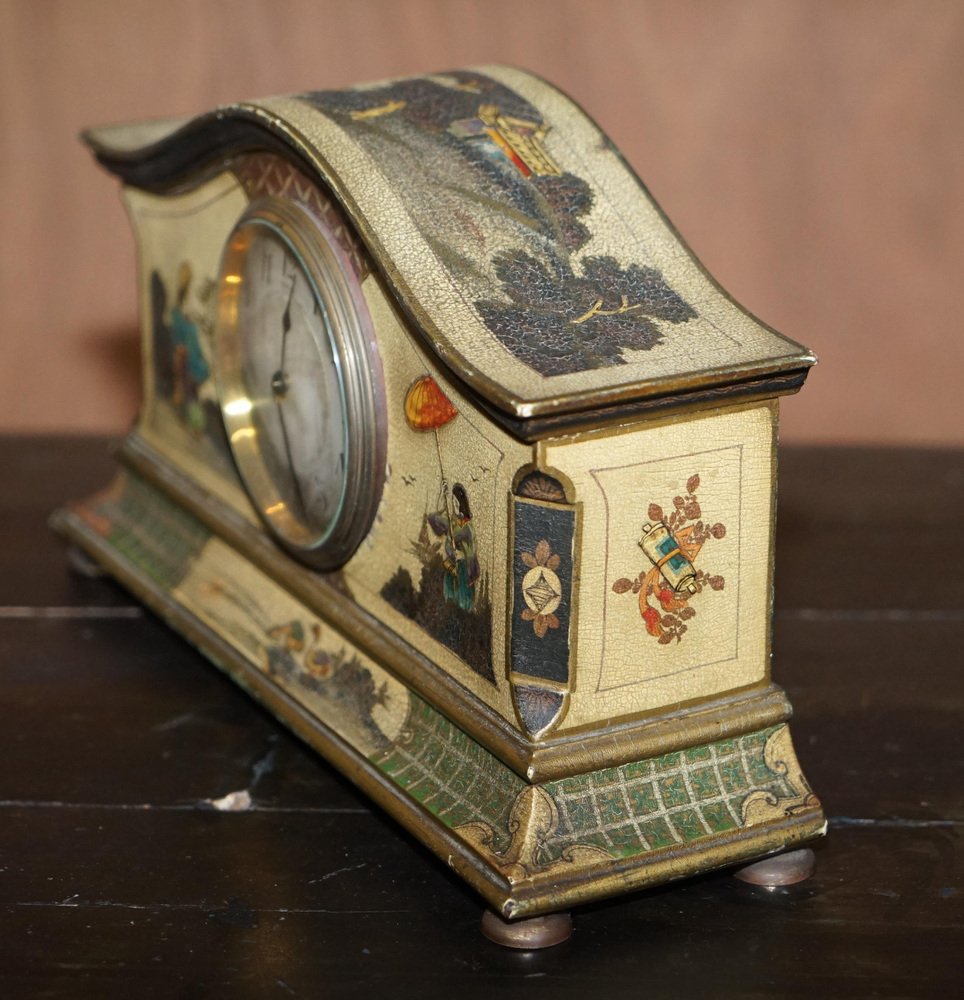 Chinoiserie Mantle Clock from Asprey London, 1920s for sale at Pamono