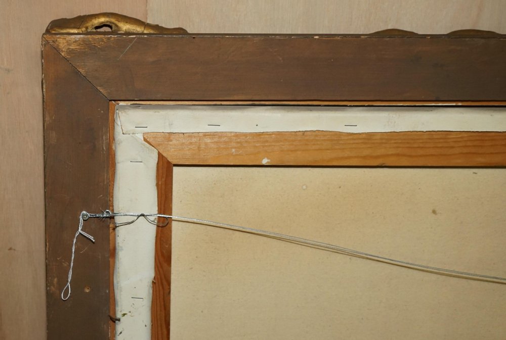 Malcolm Gearing, Scena navale vittoriana sul Tamigi, 1972, Olio su tela ...