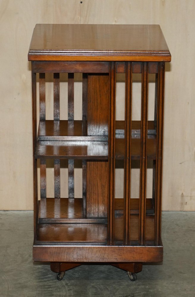 Antique Sheraton Revival Burr & Satinwood Revolving Bookcase for sale ... Antique Sheraton Revival Burr & Satinwood Revolving Bookcase for sale ...