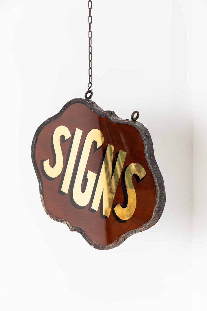 Early 20th Century Hand-Painted Trade Sign for sale at Pamono