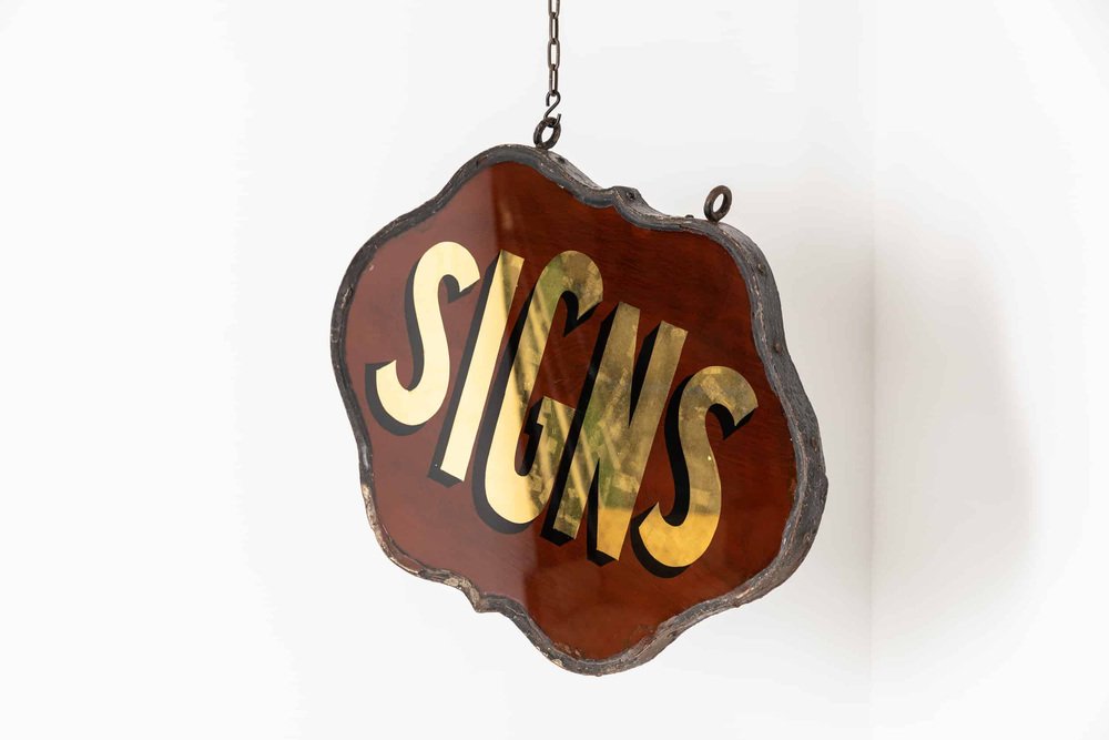 Early 20th Century Hand-Painted Trade Sign for sale at Pamono