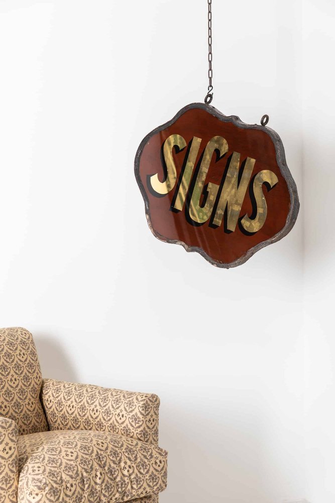 Early 20th Century Hand-Painted Trade Sign for sale at Pamono