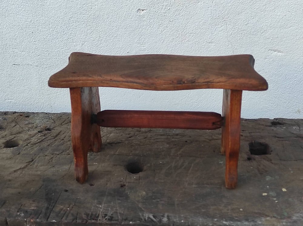 Small Rustic Bench in Oak, 1930s for sale at Pamono
