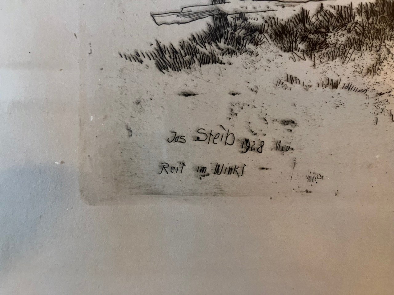 Josef Steib, Reit im Winkl, 1928, Etching for sale at Pamono