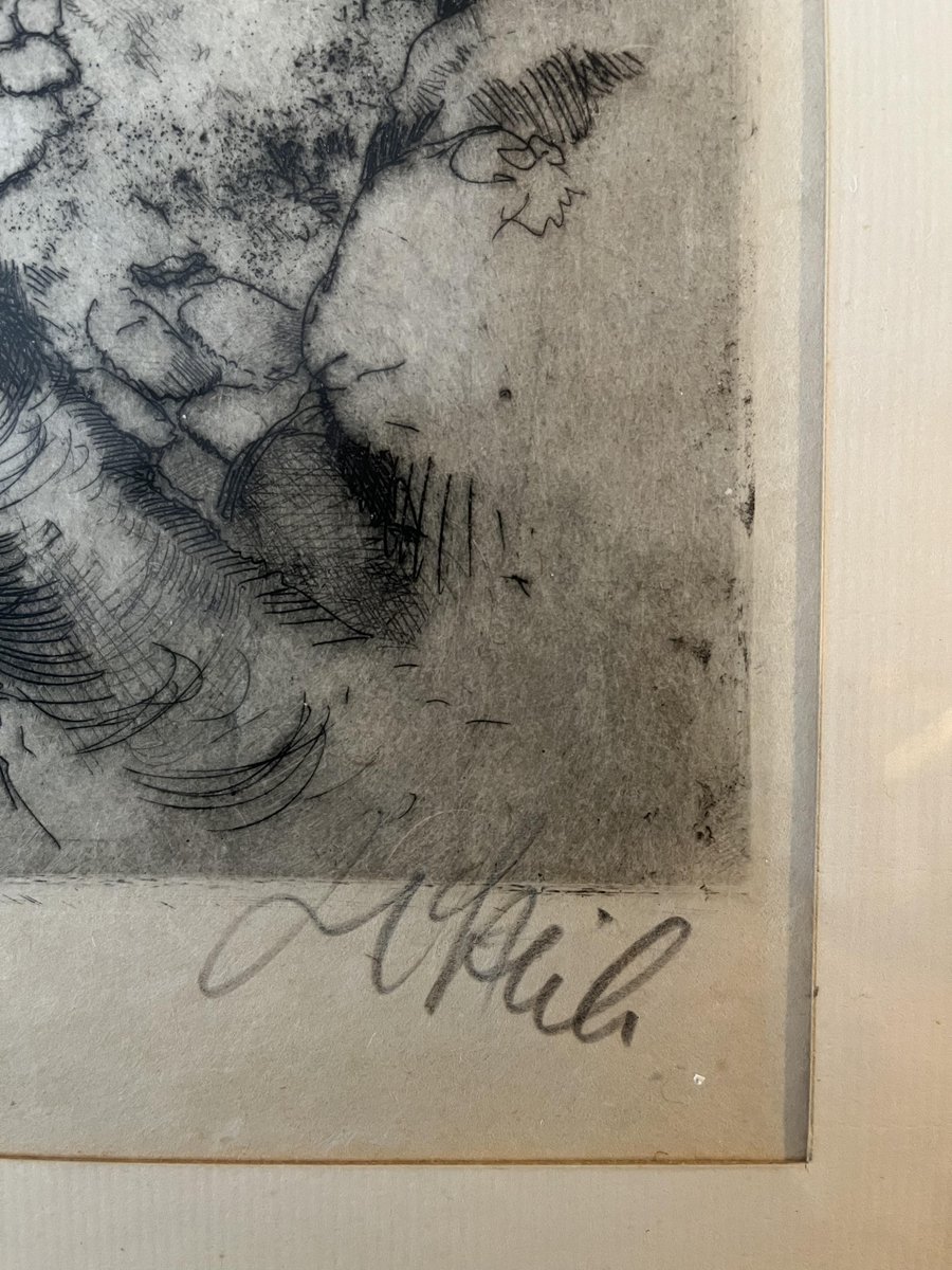 Josef Steib, Treppe in Cochem, 1926, Etching for sale at Pamono