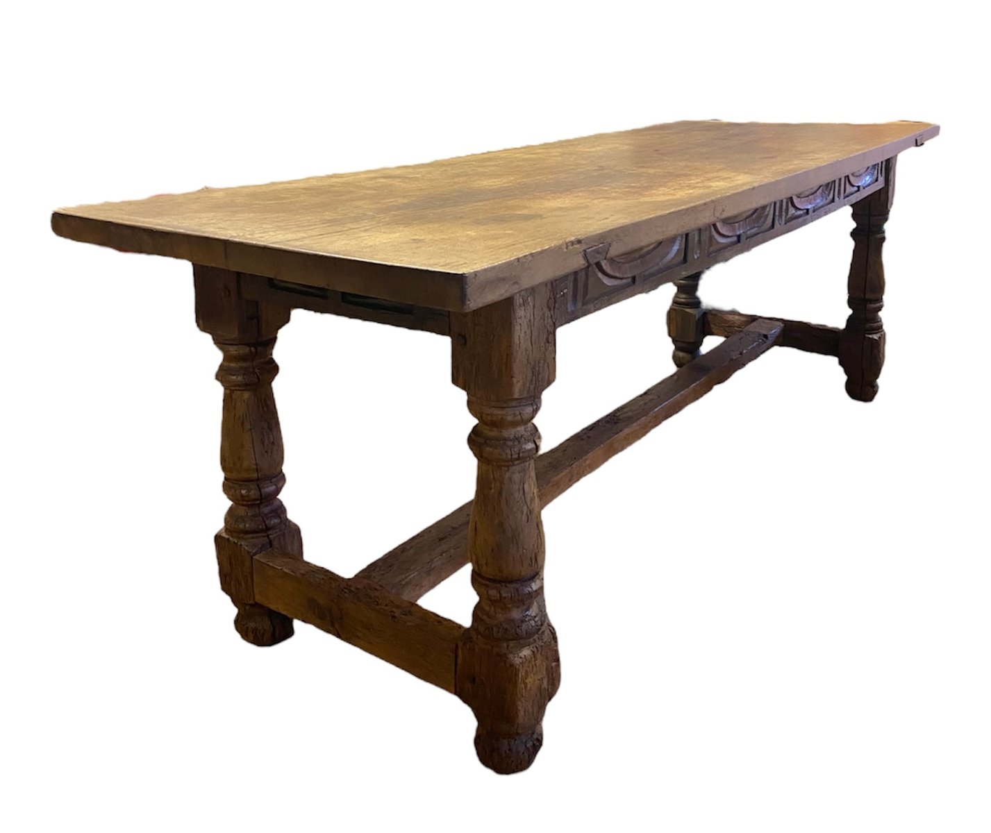 Table de Réfectoire Antique en Chêne en vente sur Pamono