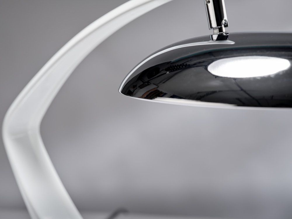 Boomerang Desk Lamp in Chrome from Chamfer, Madrid, Spain, 1960s for ...