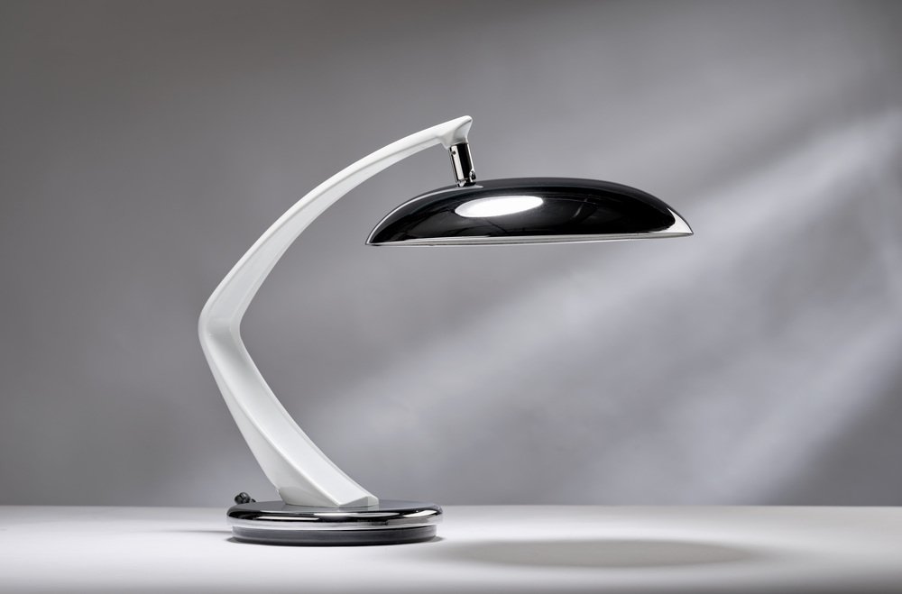 Boomerang Desk Lamp in Chrome from Chamfer, Madrid, Spain, 1960s for ...