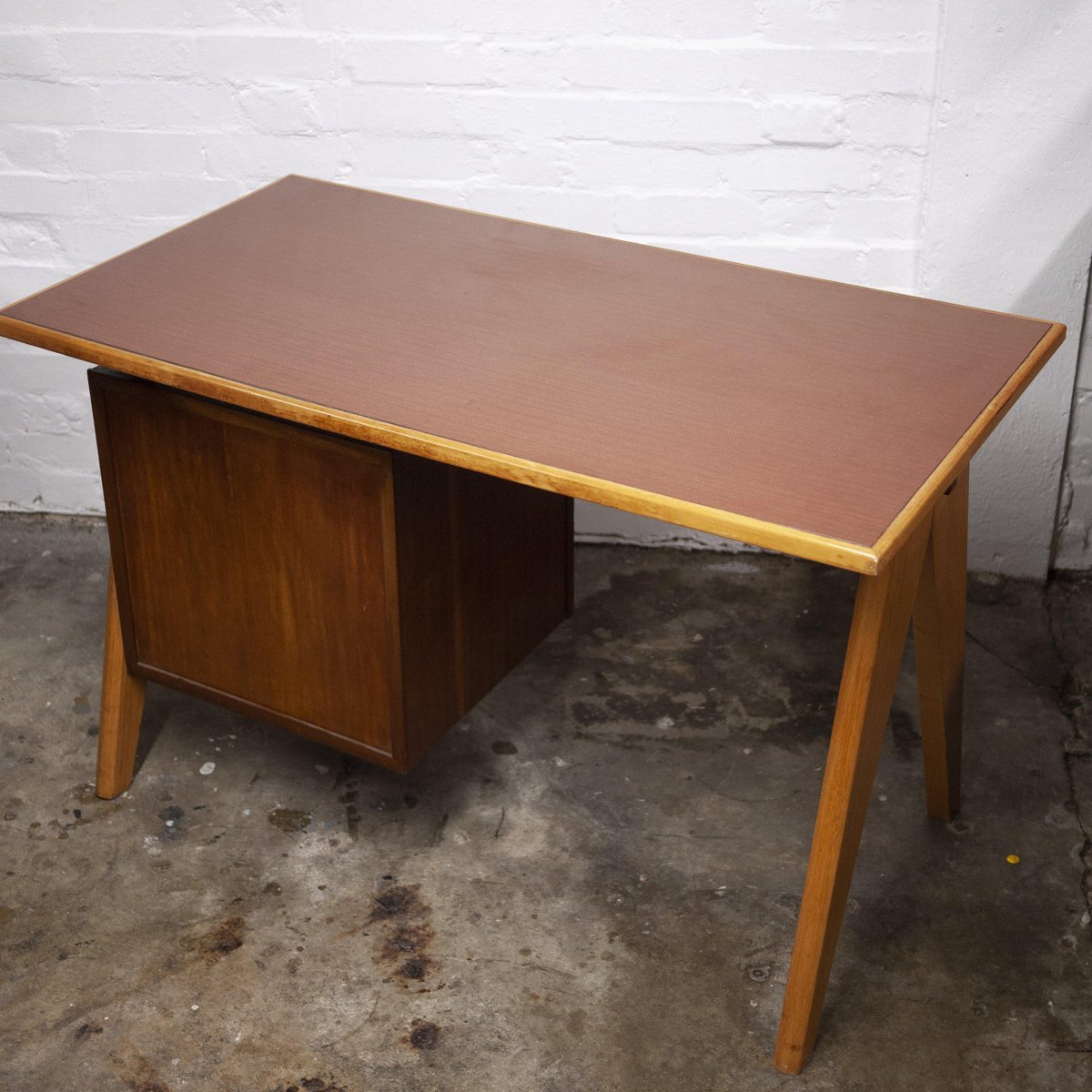 Mid-Century Teak Desk with Formica Top, 1960s for sale at Pamono