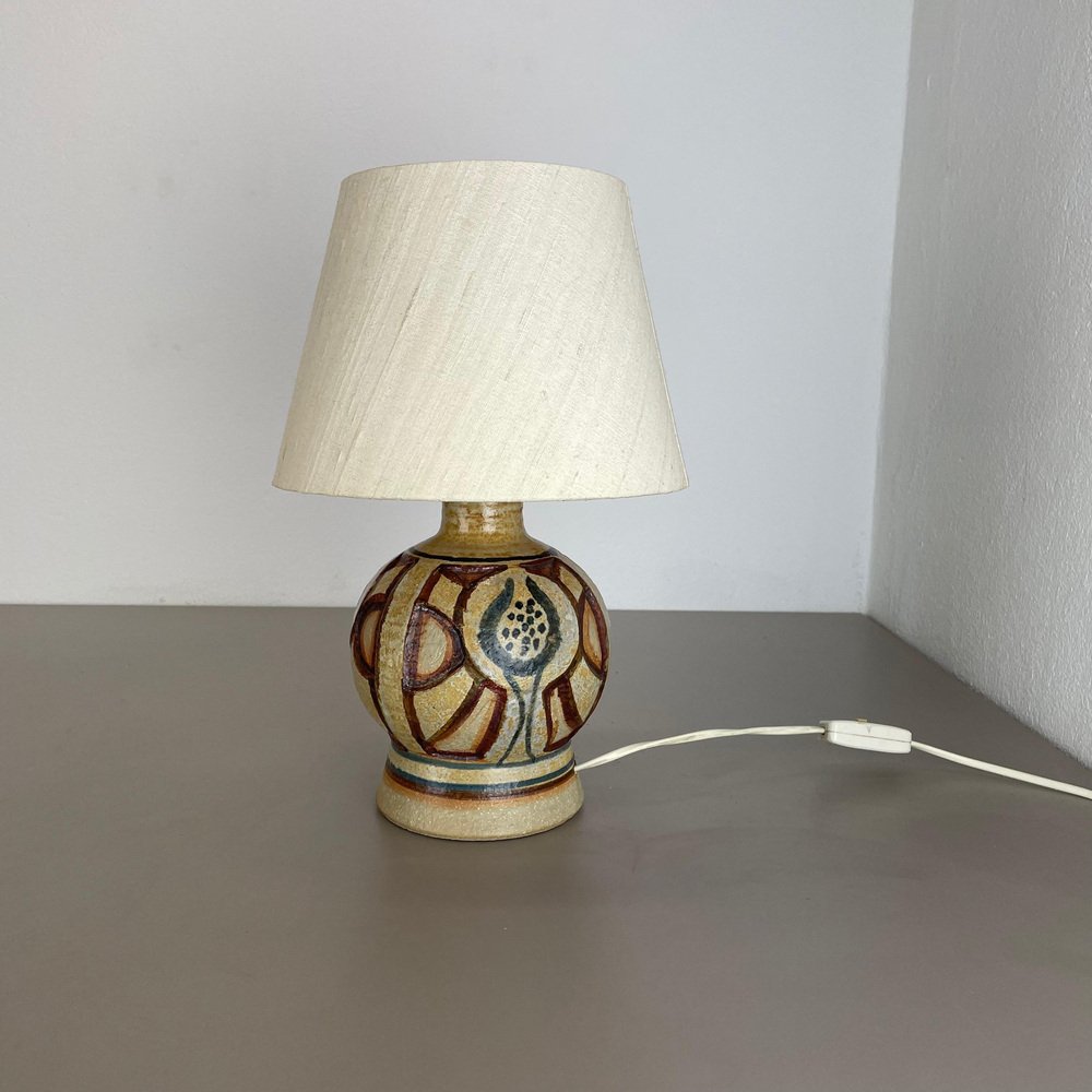 Ceramic Studio Pottery Table Light Base attributed to Soholm Ceramic ...