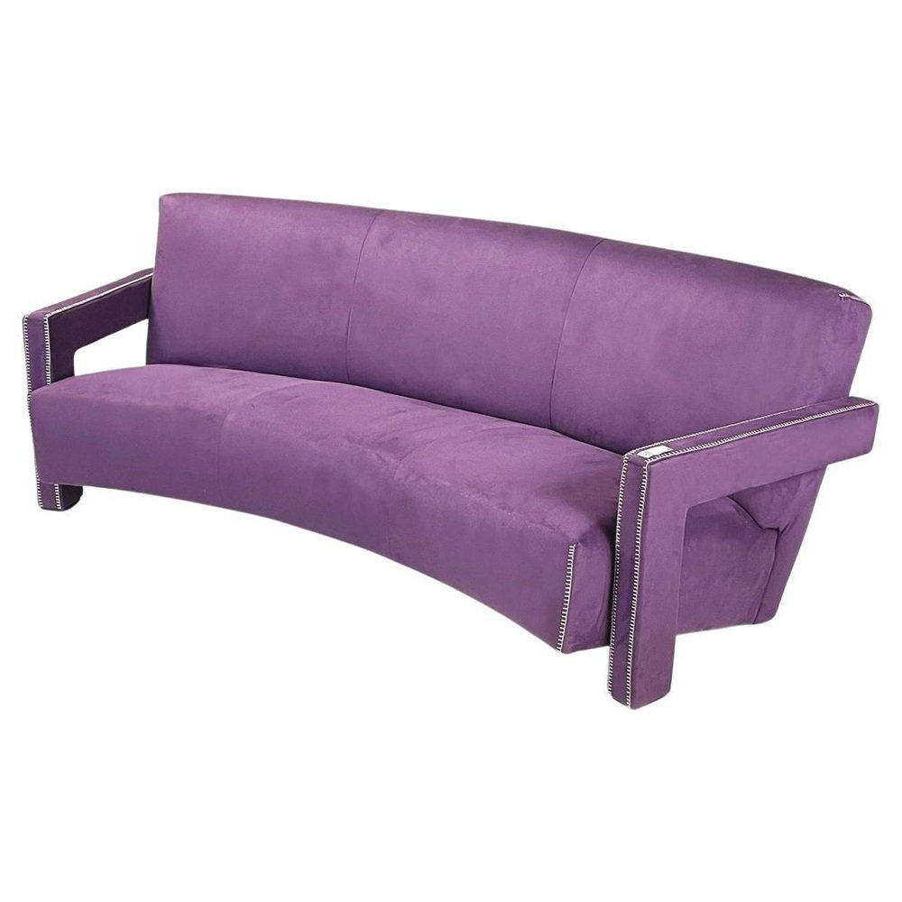 Modern Italian Velvet Model Utrecht Sofa attributed to Gerrit Thomas ...