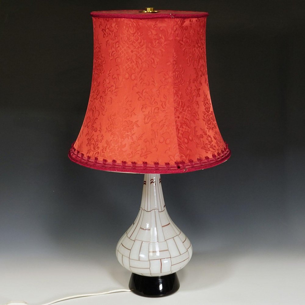 Vintage Sidone Table Lamp by Barovier & Toso for Erco, Murano, 1960s ...