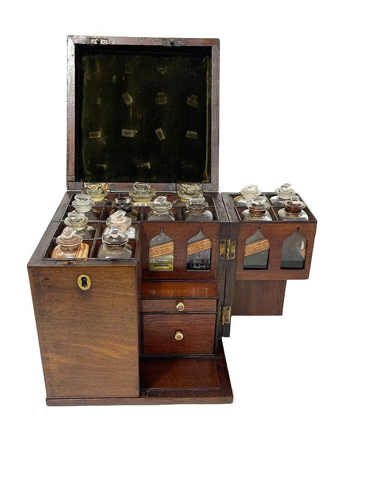 19th Century English Medicine Chest by Clay & Abraham, Liverpool for ...
