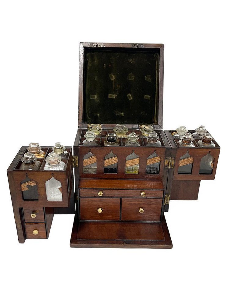 19th Century English Medicine Chest by Clay & Abraham, Liverpool for ...