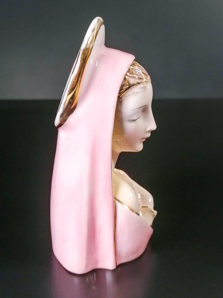 Ceramic Madonna Sculpture by E. Fontanini for sale at Pamono