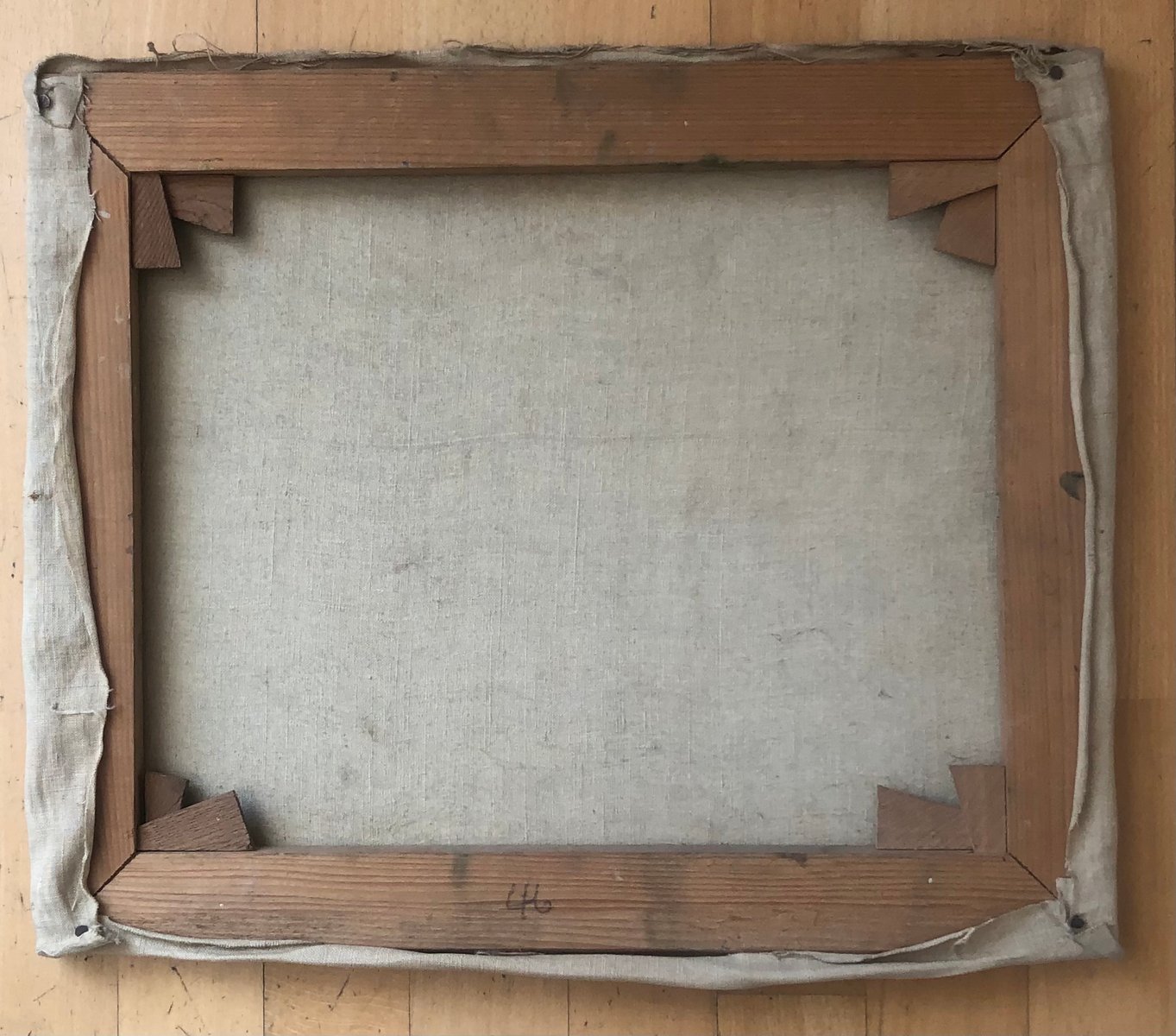 Alexandre Rochat, Banc au bord de l'eau, Oil on Canvas for sale at Pamono