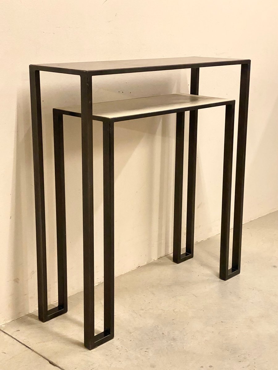 Vintage Iron Console Table, 1990s for sale at Pamono