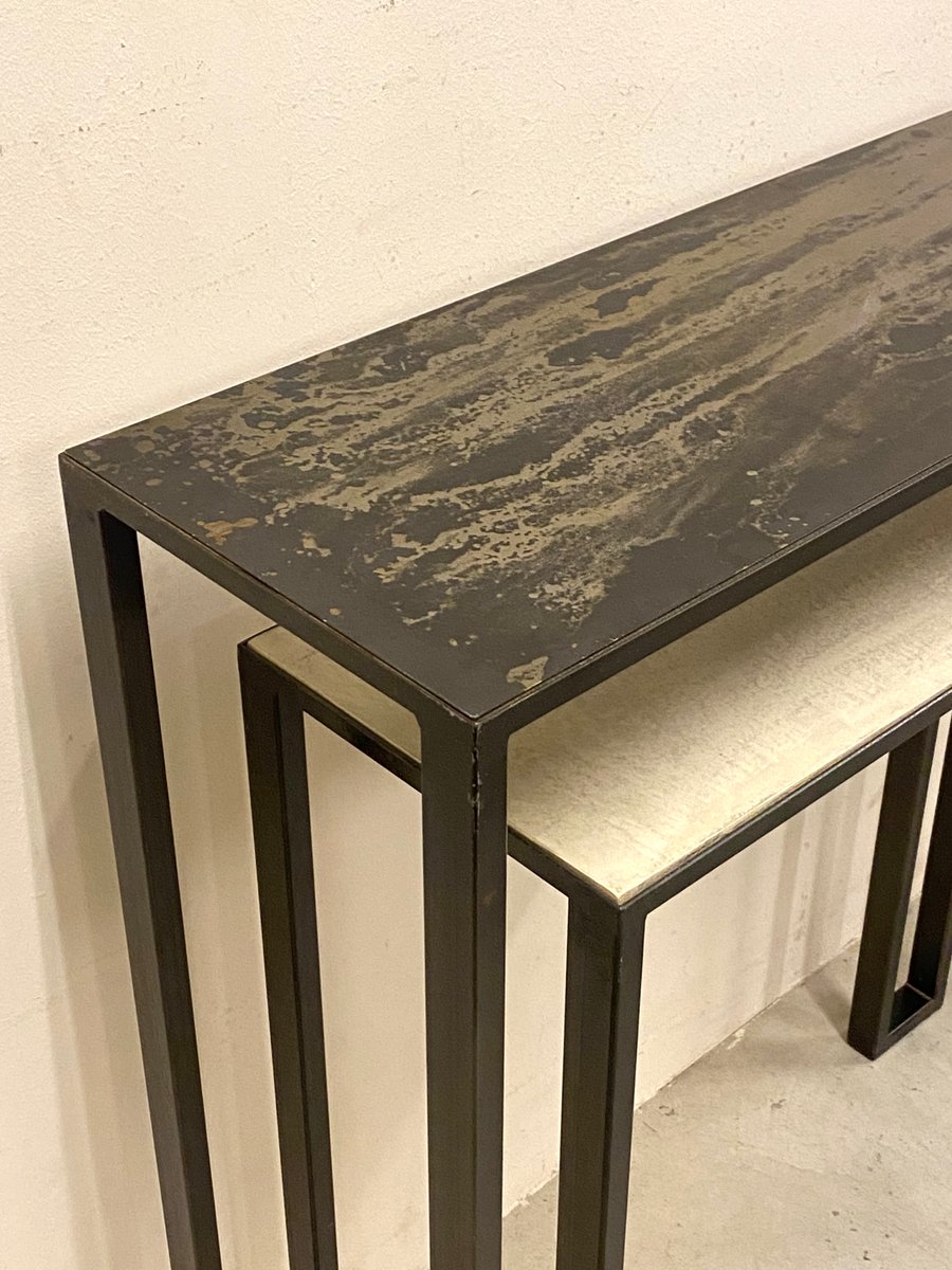 Table Console Vintage en Fer, 1990s en vente sur Pamono