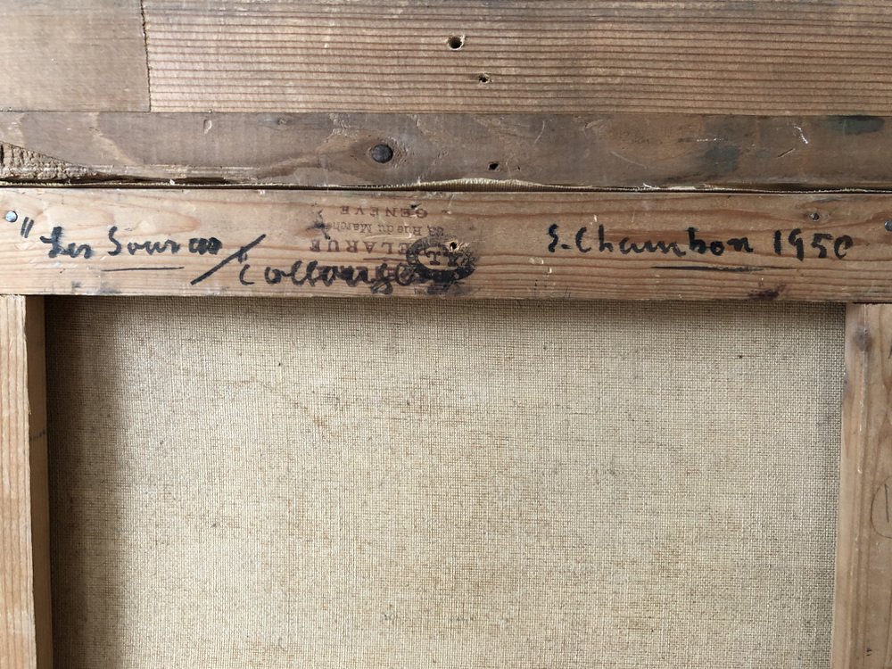 Emile-François Chambon, Les Sources, Collonges Bellerive, Genève, 1950 ...