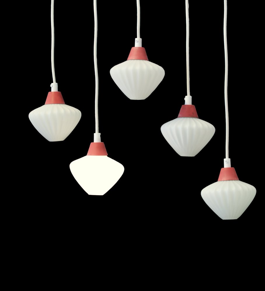 Opaline Glass Window Lamp, 1950s for sale at Pamono