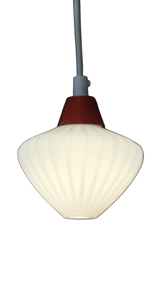 Opaline Glass Window Lamp, 1950s for sale at Pamono