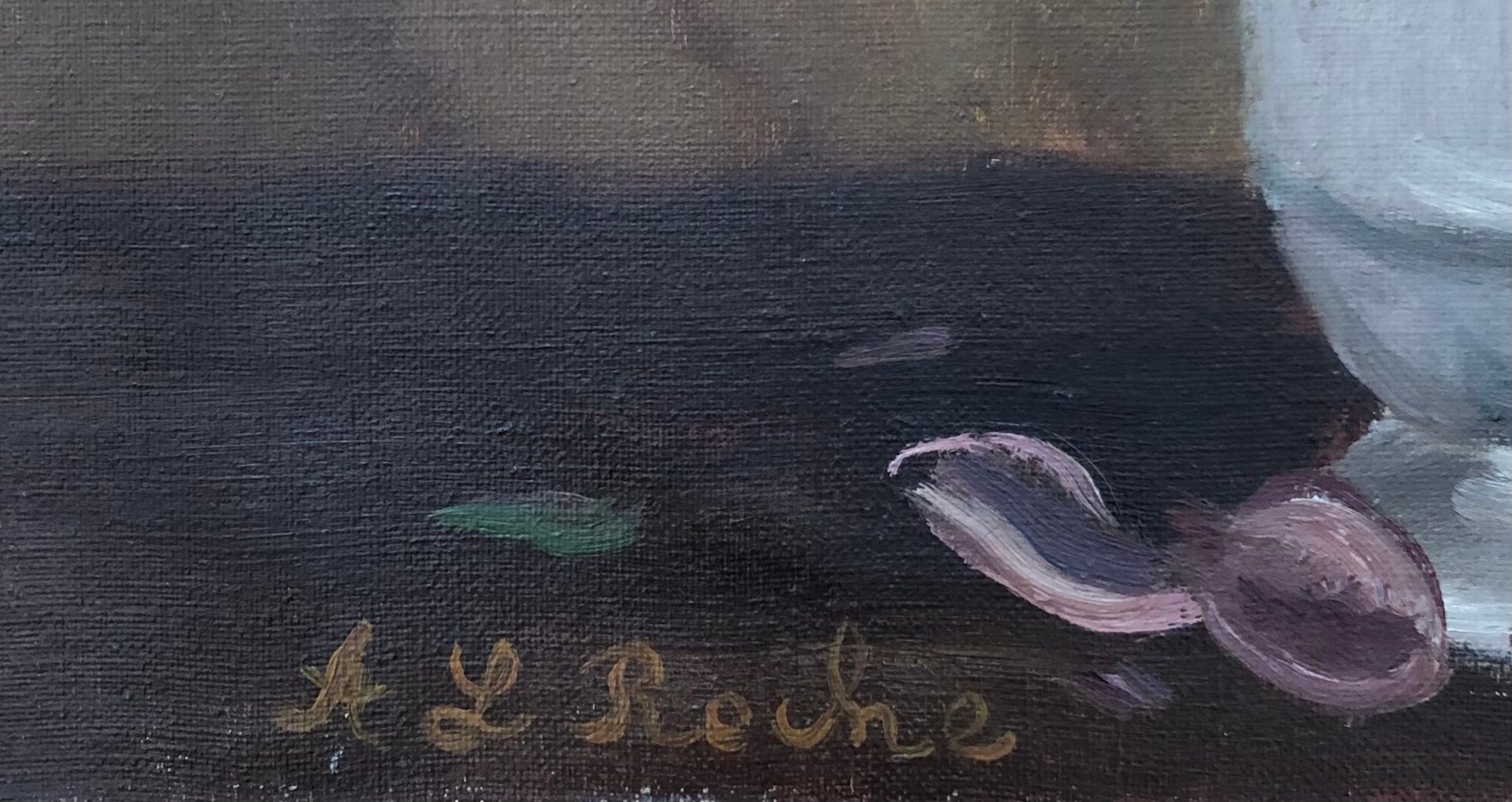 Alexis Louis Roche, Bouquet de Fleurs, tulipes, lilas et pivoines, Oil ...