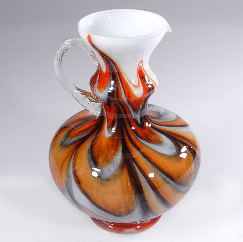 Fiorentina Opaline Glass Vase from Stelvia, 1960s for sale at Pamono