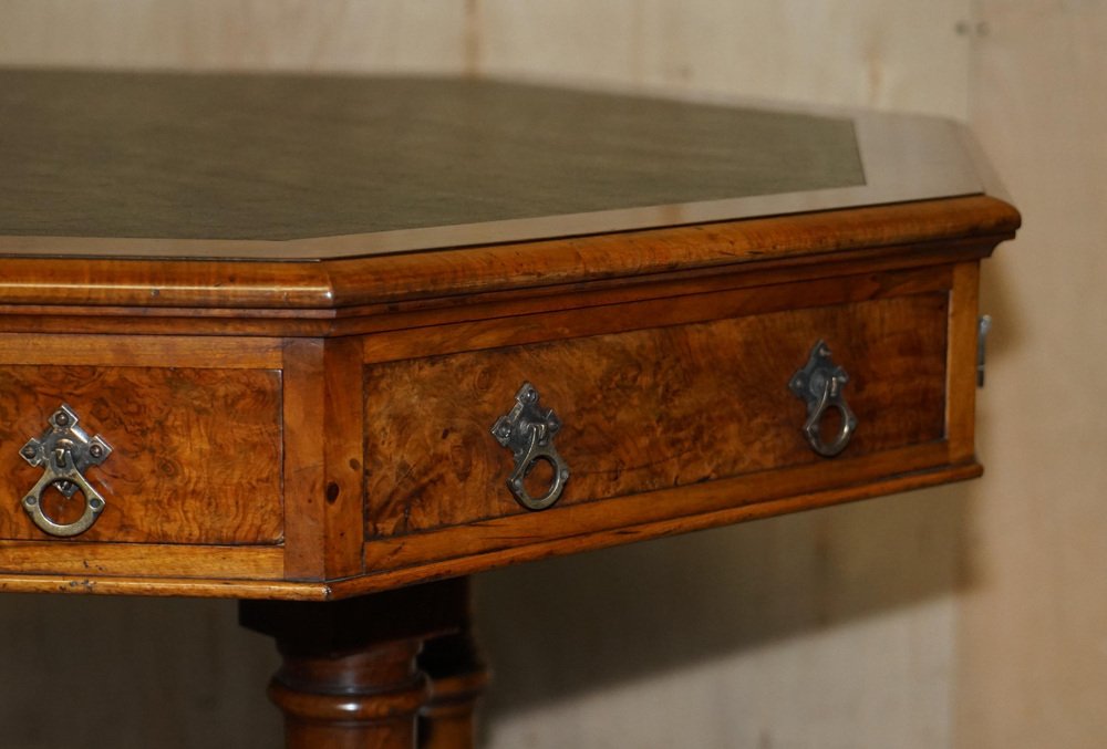 Gothic Revival Pollard Centre Library Table in Oak, 1840s for sale at ...
