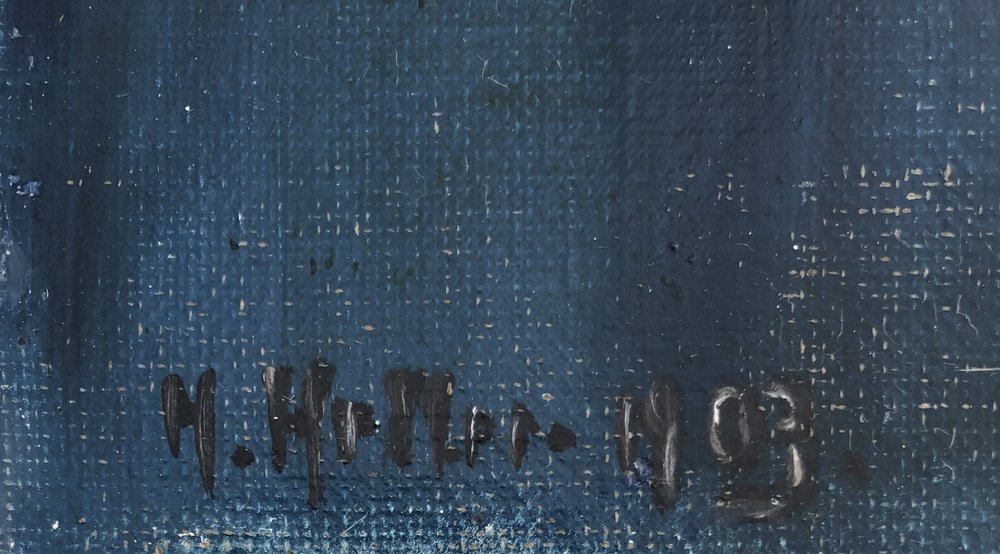 Hermann Haller, Nature morte au képi, épée et uniforme, 1903, Öl auf ...