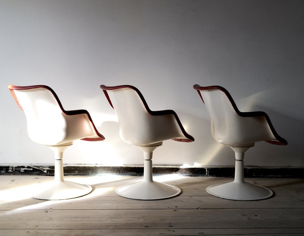 Mid-Century Finnish Model Junior Swivel Chairs by Yrjo Kukkapuro for ...